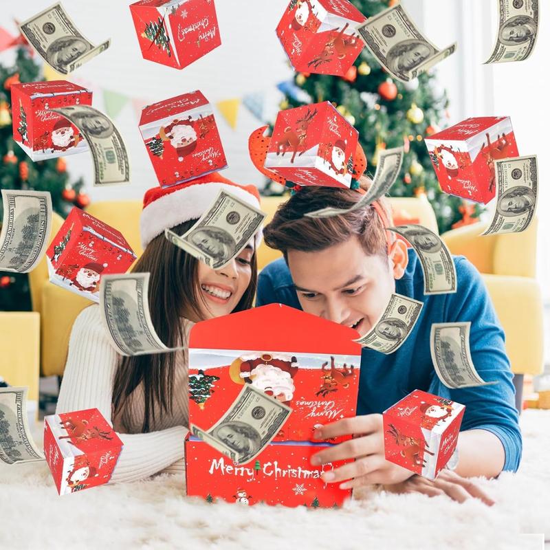 Surprise Gift Box Explosion Unique Folding Bouncing Red Envelope Cash ...