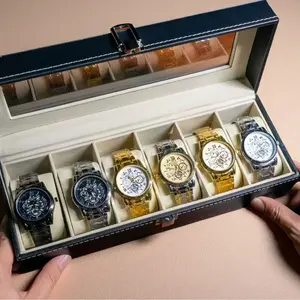 Valentine's Day Men's Fashion Round Dial Analog Quartz Watch Set with ...