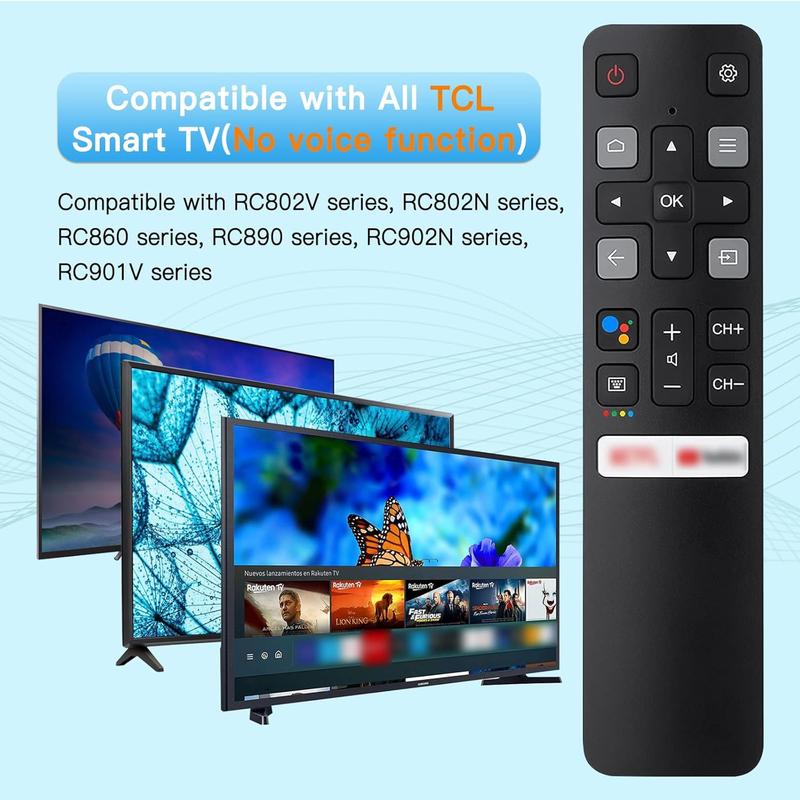 Replacement TCL Remote RC802V for TCL Android TV 4K TV Remote Control ...
