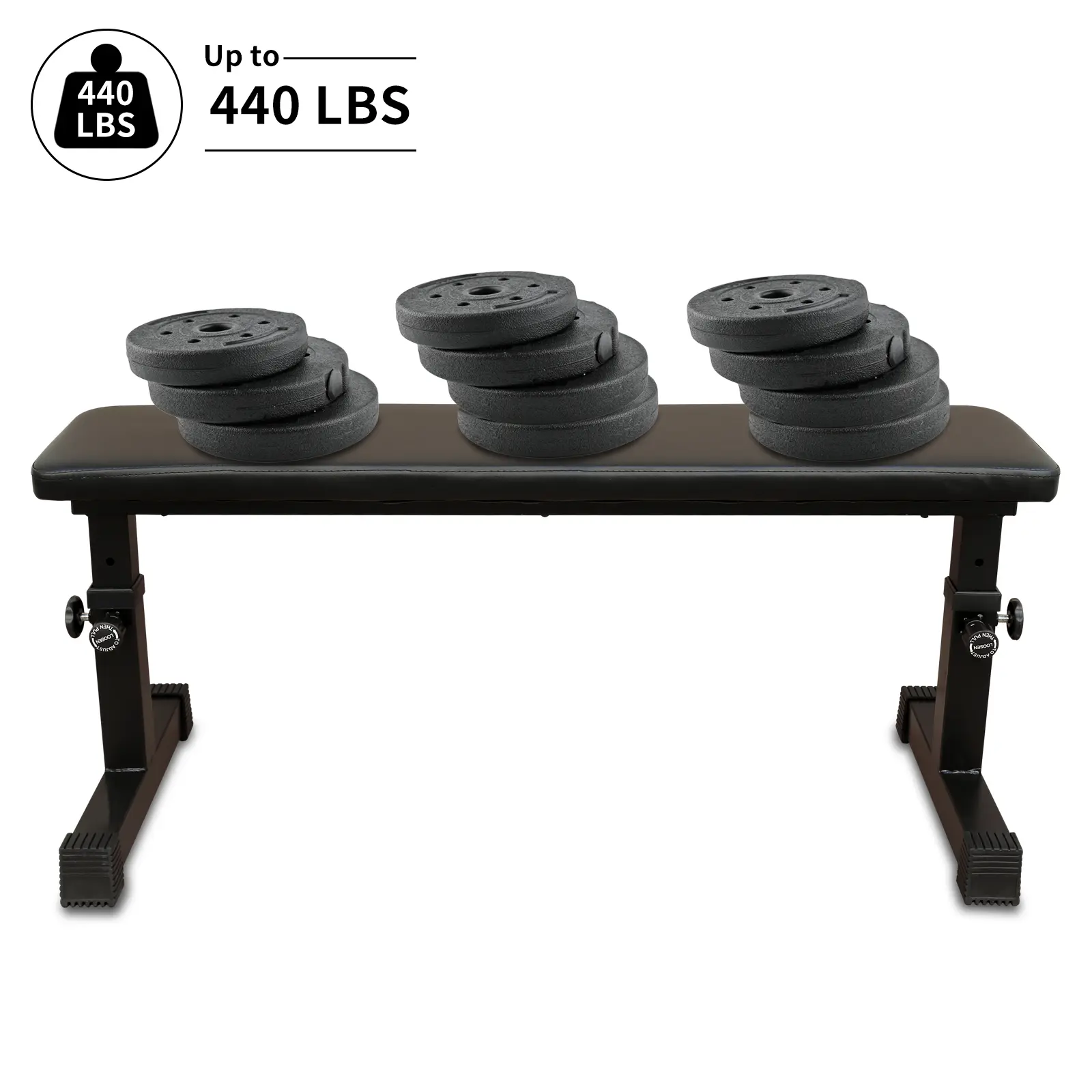 SAVEYPOUR Seated Calf Raise Machine-Flat Weight Bench for Strength ...