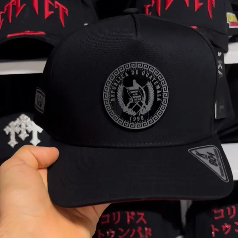 Guatemala Quetzal Hats Black Snapback for Men with Logo and Adjustable ...