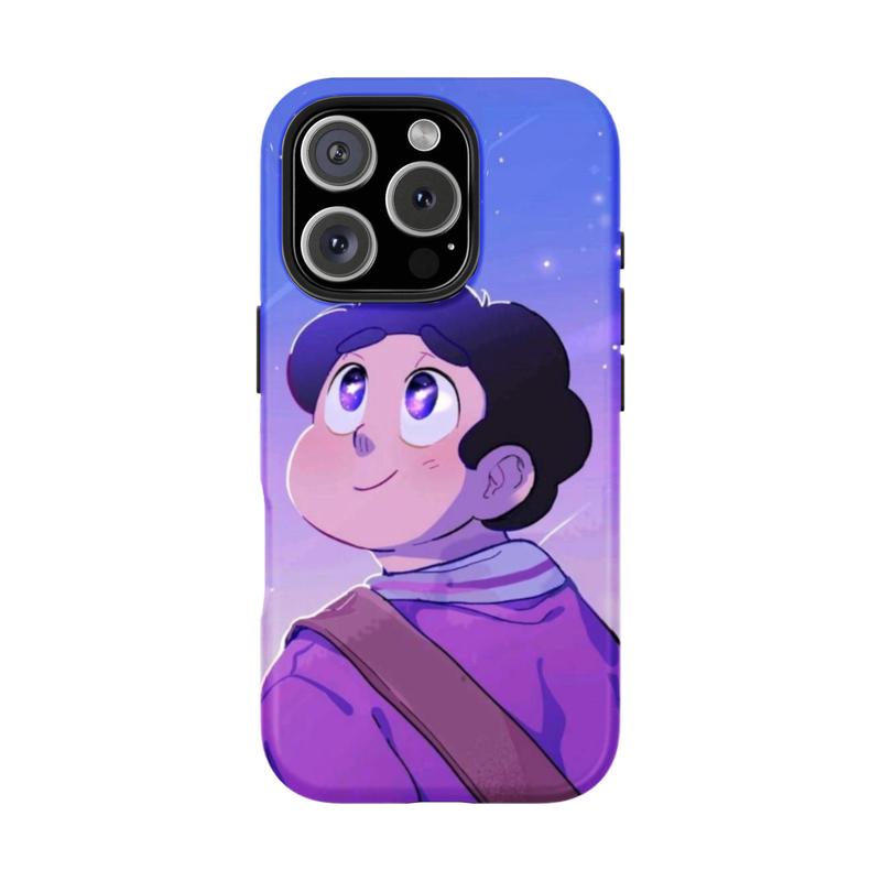 Steven Universe Steven Holding His Shield and Standing With the Crystal ...