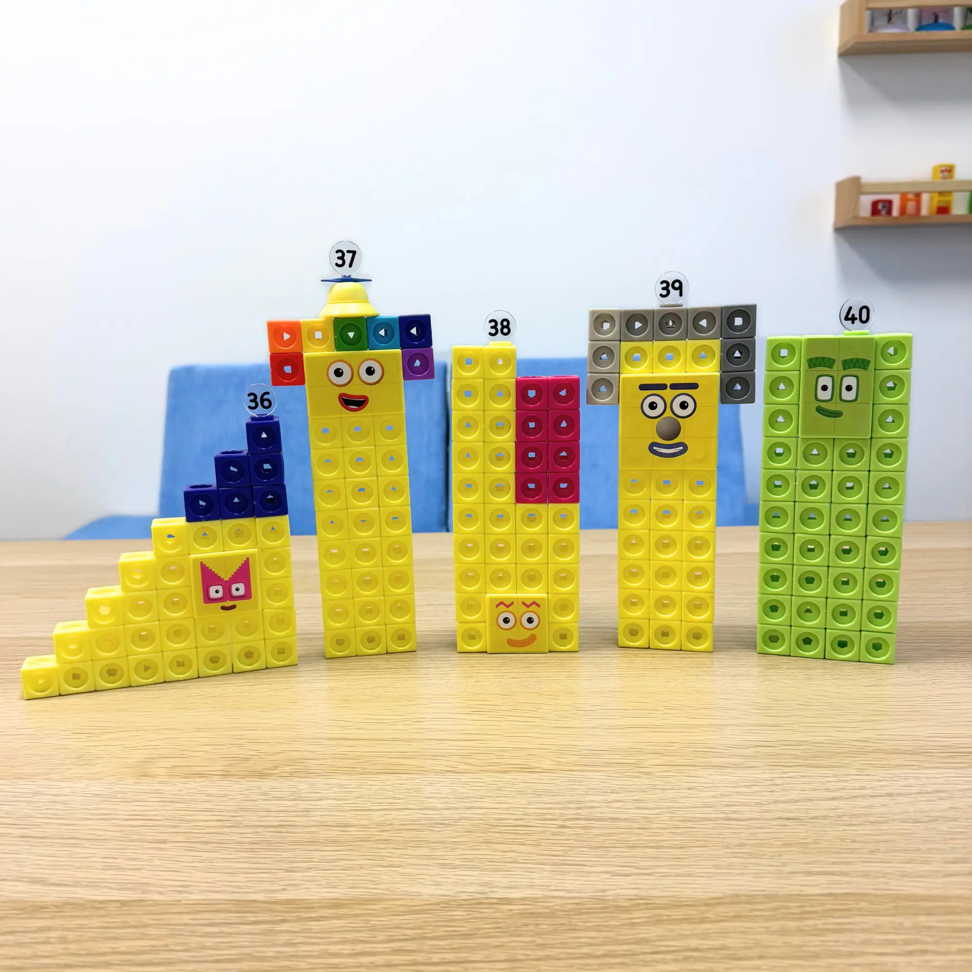 hand2mind Numberblocks 31-40 MathLink Cubes Activity Set - Learn ...
