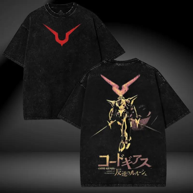 Code Geass Inspired Graphic Tee 06 – Retro Vintage Washed Oversized ...
