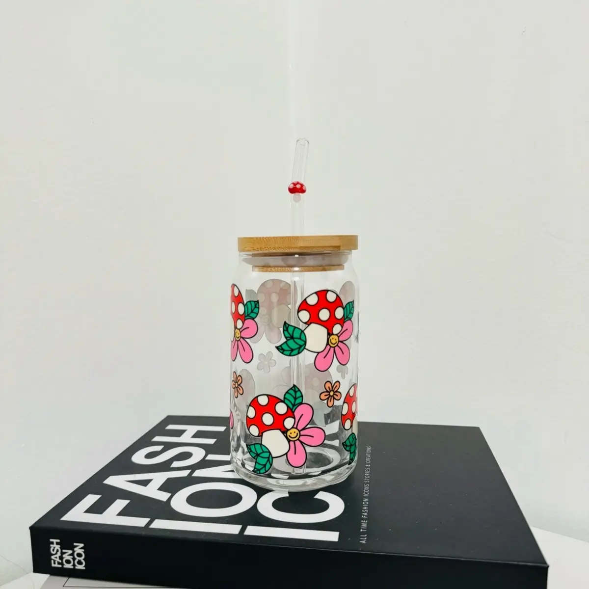 Mushroom Smiley Beer Can Glass - TikTok Shop
