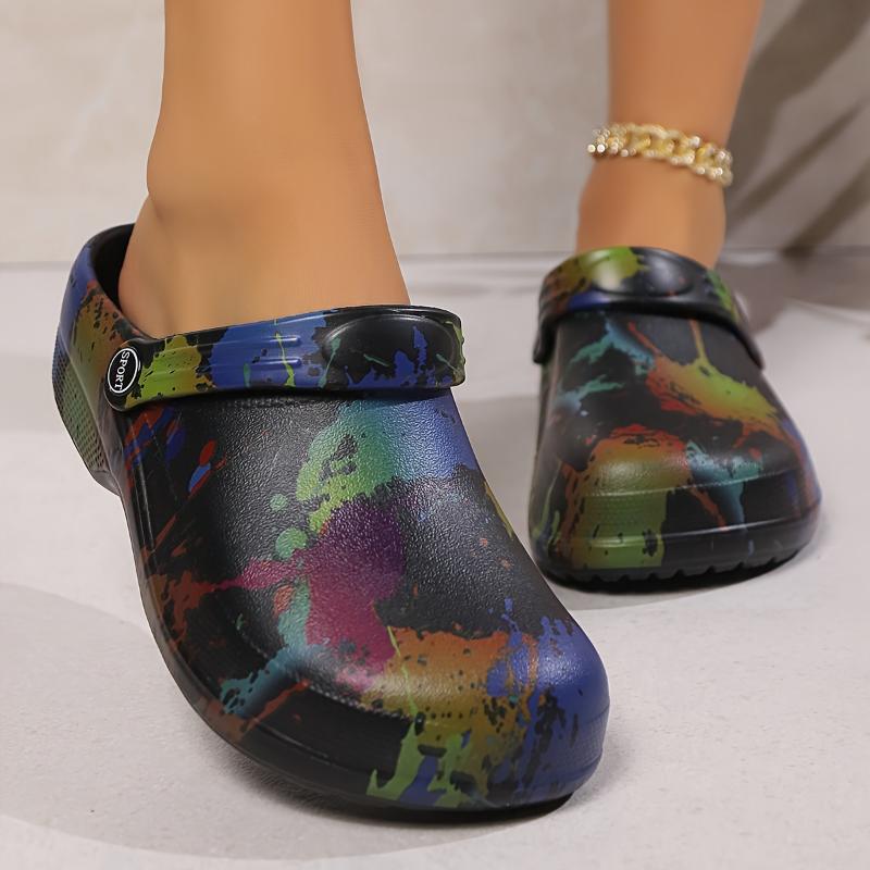 Women's Lightweight Rubber Clogs Breathable Mules with Soft Sole ...