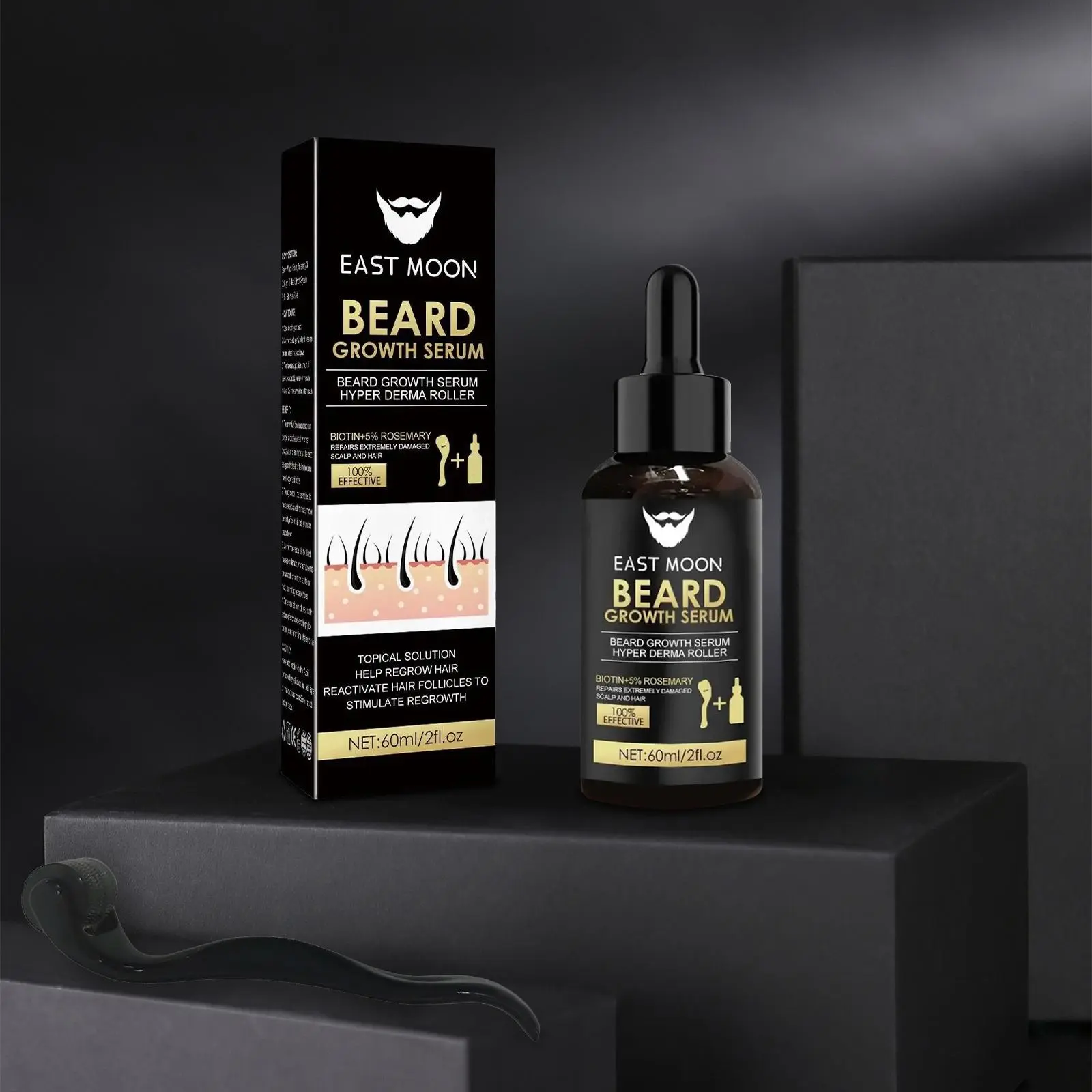 Beard Care Kit, 1/2 Sets Beard Hair Care Product, Beard Care Oil ...