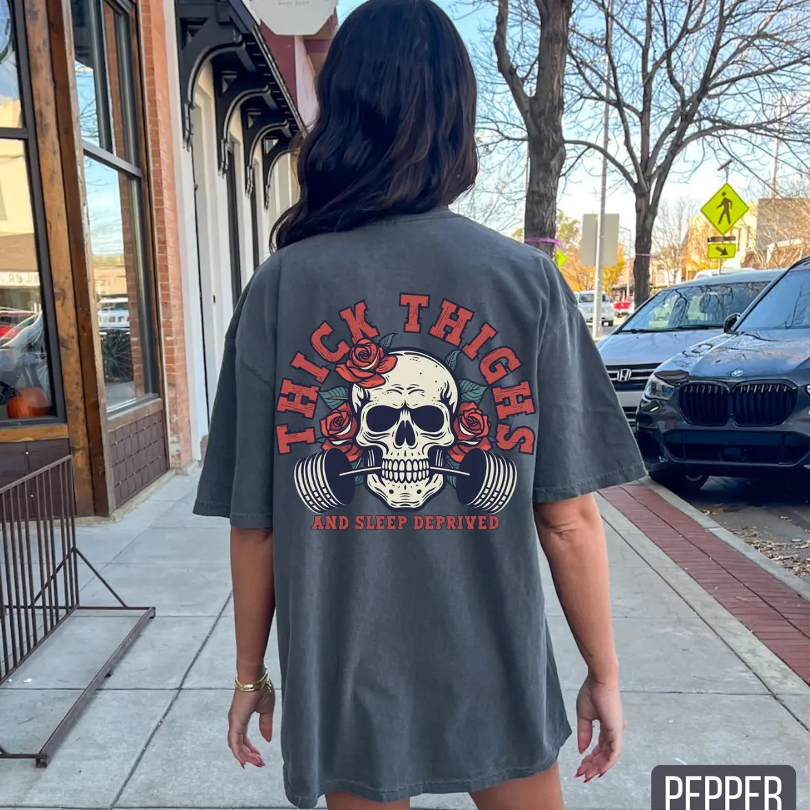 Thick Thighs and Sleep Deprived Shirt, Comfort Colors, Muscle Mommy ...