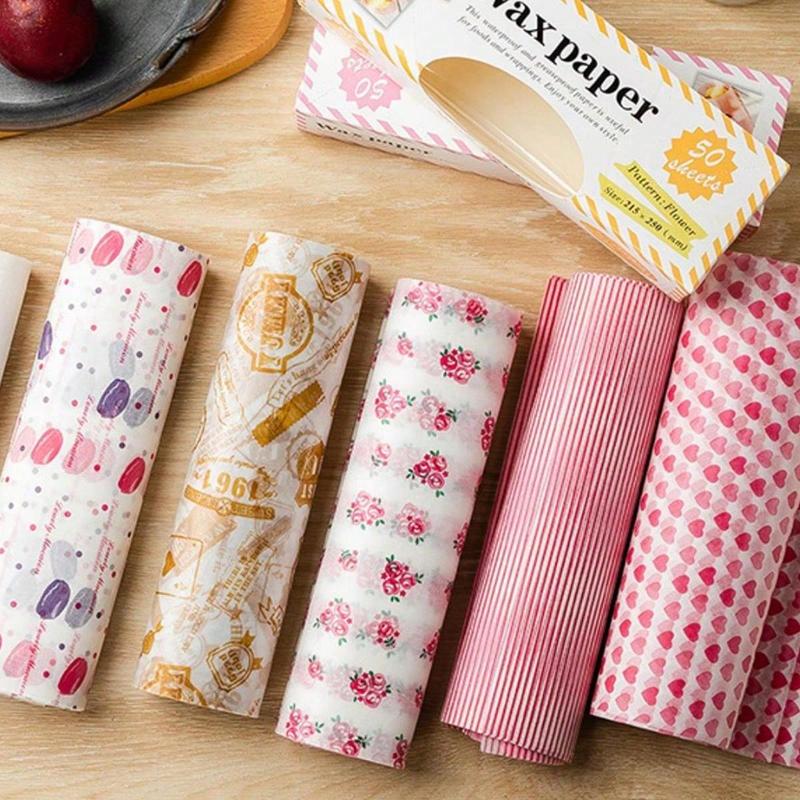 Baking Parchment Paper, 50/100pcs Non-stick Oil-proof Baking Paper ...