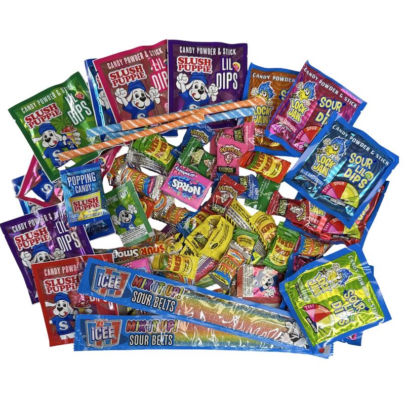 Sour Candy Variety Sampler Pack, Up to 30 Flavors | 60 Units Featuring ...