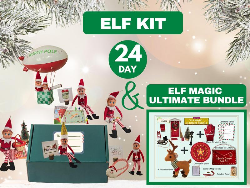 24 Day Elf Kit + Elf Magic Ultimate Bundle (Elves Christmas Activity ...