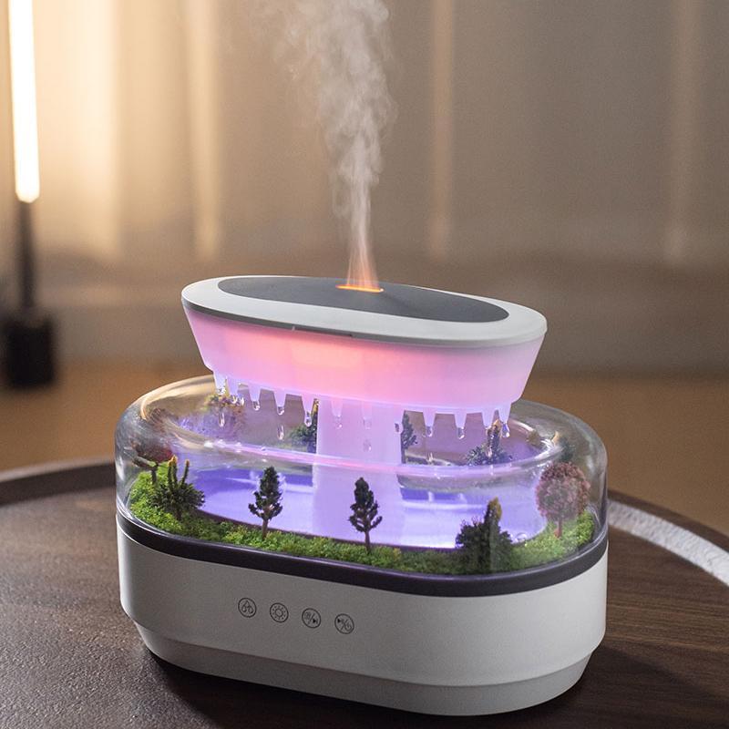 Micro Landscape Humidifier, Usb Powered Humidifier Atmosphere Light Air ...
