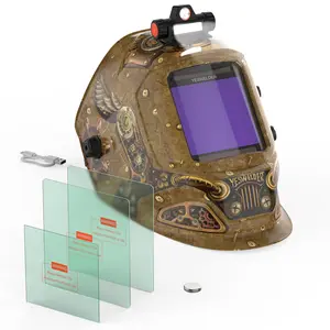 YESWELDER LYG-17800F Auto Darkened Welding Helmet with Rechargeable LED ...
