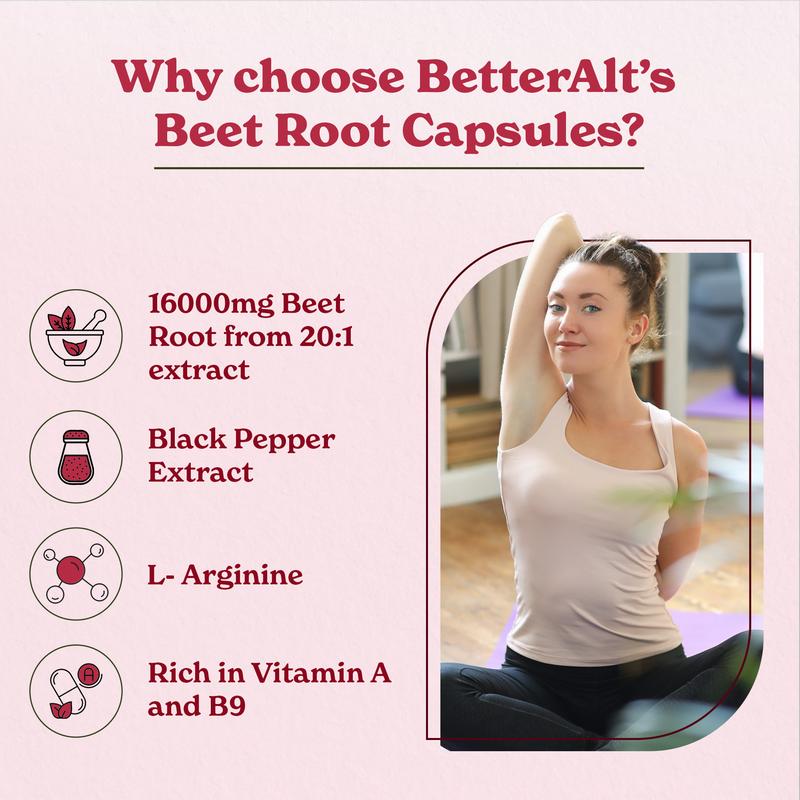 BetterAlt Nitric Oxide Beet Root | Choose from Capsules, Gummies ...