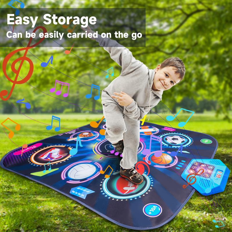 Dance Mat - Rhythm Challenge Game Pad, Children's Dance Game Toy Gift ...