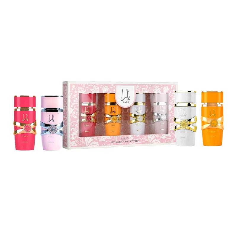 Lattafa My Yara Collection 4 Piece Set Eau de Parfum Spray for Women ...
