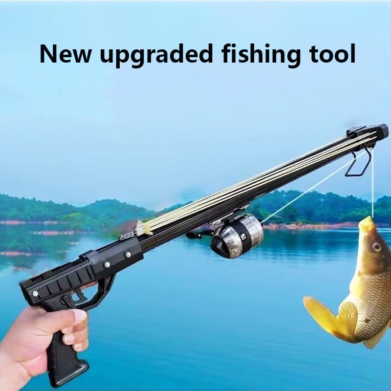 Upgraded fishing rod, made of alloy material, equipped with a harpoon ...