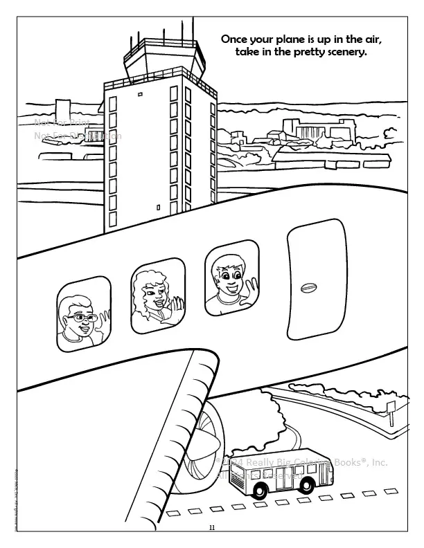 Airport Imprint Coloring Book 8.5 x 11 Soft Cover Regular Edition ...