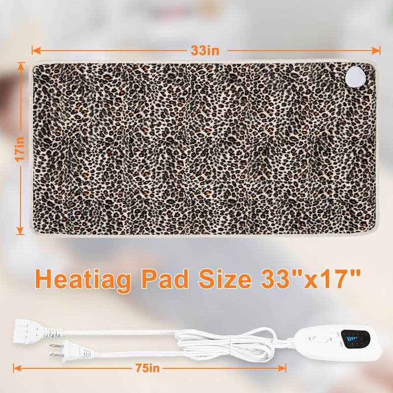 XXL oversized heating pad, 33 x 17 inches, 24 x 12 inches, with 6 ...