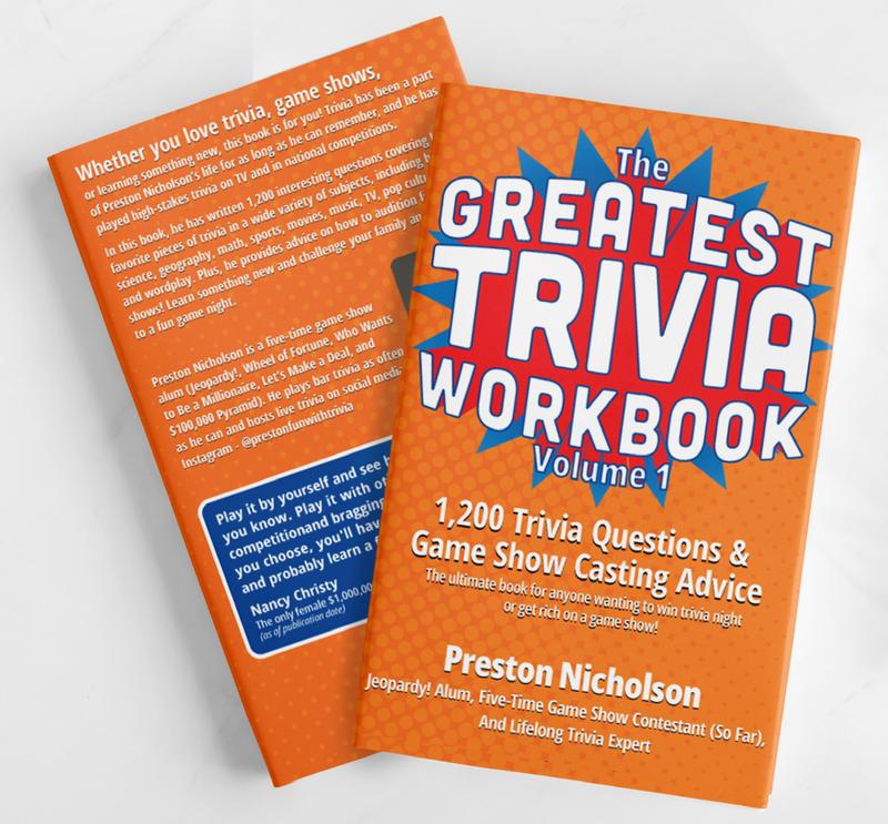 The Greatest Trivia Workbook: 1,200 Trivia Quiz Questions Activity Book ...