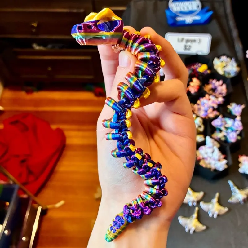 Articulated Spooky Skeleton Snakes | 3D printed plastic articulated ...