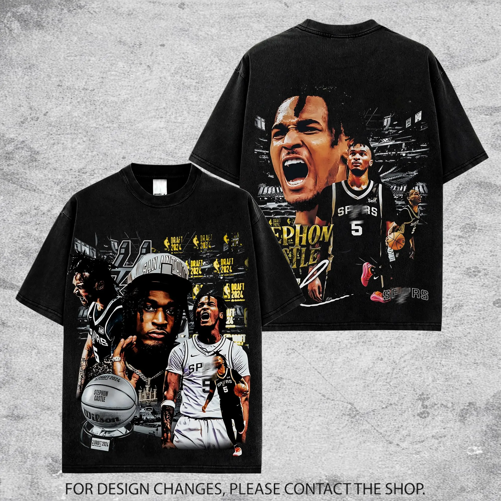 Vintage Stephon Castle Graphic Tee For Spurs Nation. SC 5Spurs ...