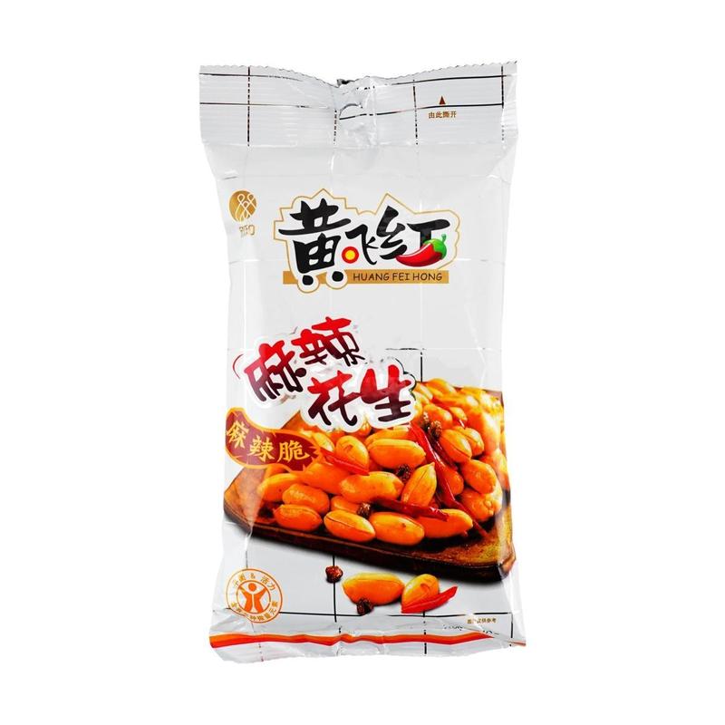 HUANG FEI HONG Spicy Peanuts 3.88oz × 5 – Mala Flavor Snack, Crunchy ...