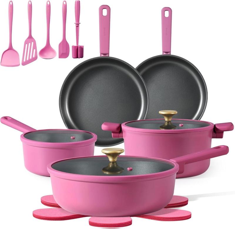 CAROTE Non Stick Pots and Pans Set, Cookware Sets Nonstick, Kitchen ...