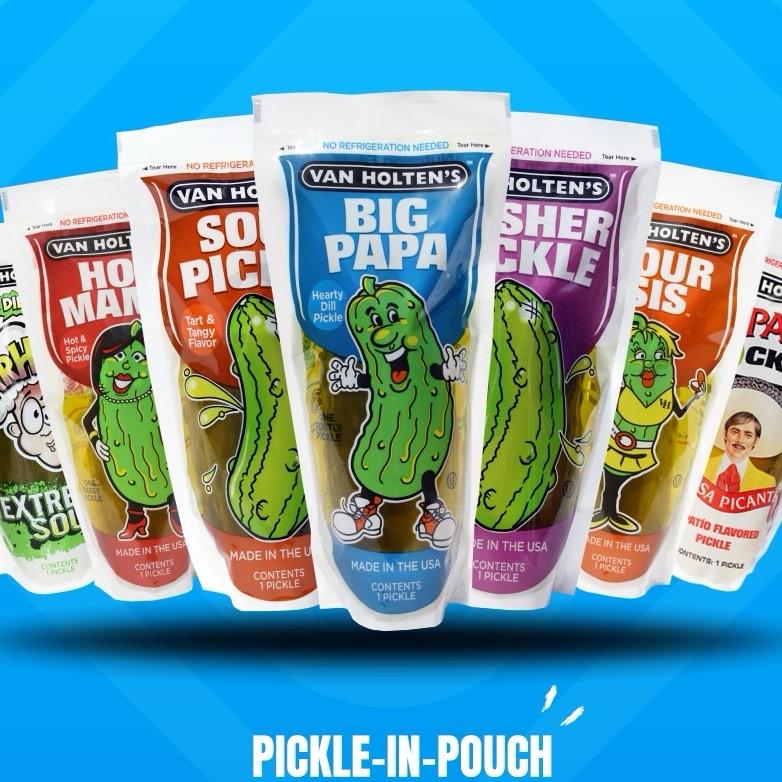 *Pickle-in-pouch* Hot Pickle-Kosher Pickle-Dill Pickle-Sour Pickle ...