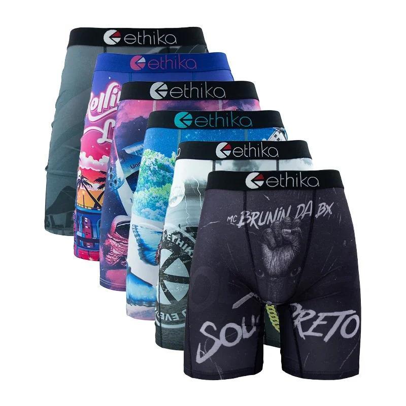 Men gifts Ethika 6 Pack Men Boxers Breathable Streetwear Swimming ...