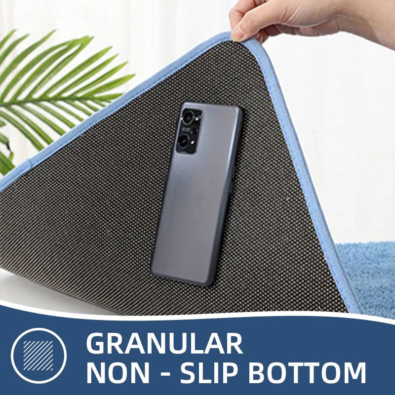 Imitation Cashmere Bath Mat, Kitchen Rug, Absorbent Non-Slip Pad, Long ...