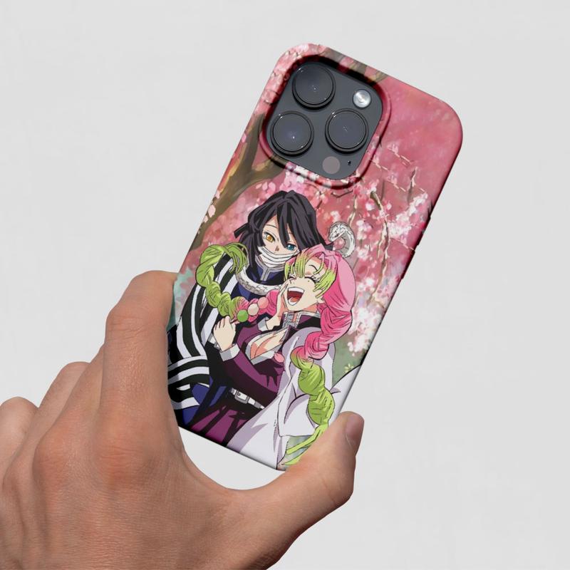 Mitsuri Kanroji & Obanai Iguro Demon Slayer Phone Case, Hashira Love ...