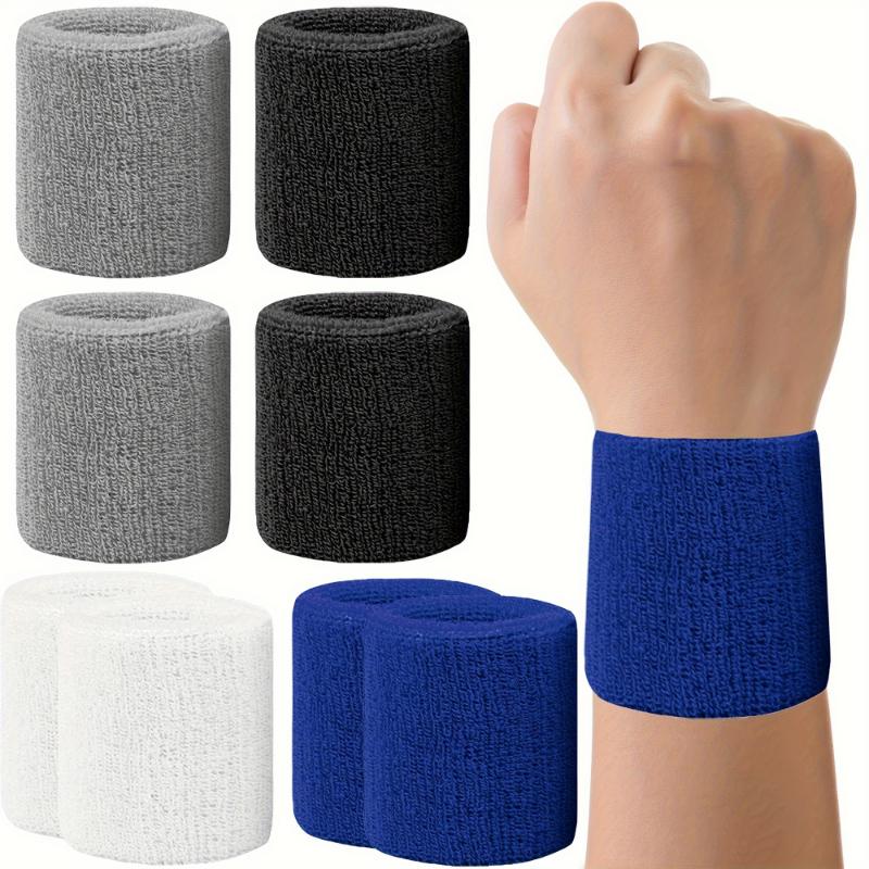 2pcs Multi-Color Nylon Wrist Sweatbands | Breathable & Absorbent Sports ...