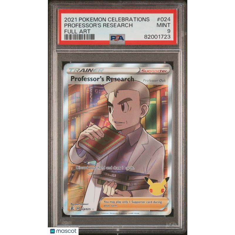 PSA 2021 Pokemon Celebrations Professor's Research #024 Full Art 9 ...