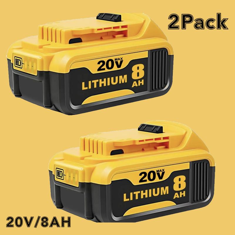 2-Pack 20V Max XR 8.0Ah Lithiumlon Battery Pack by DCB200for20V Tools ...