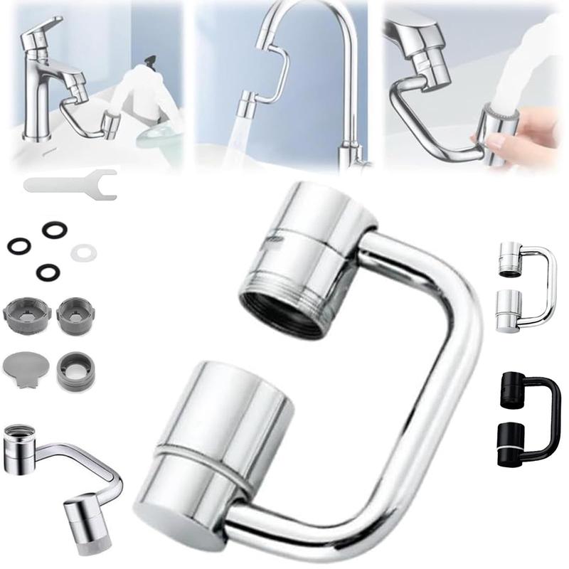 1440° Rotatable Faucet Aerator Extender – All-Angle Control Swivel ...