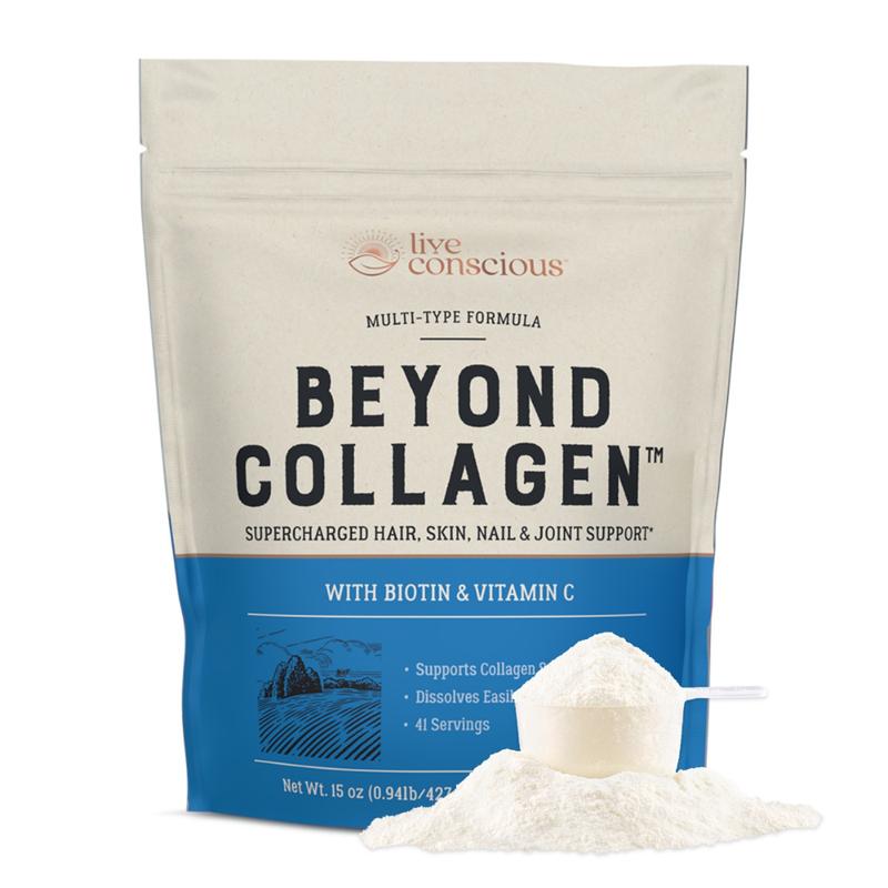 Live Conscious Beyond Collagen Multi Collagen Powder - Types I, II, III ...