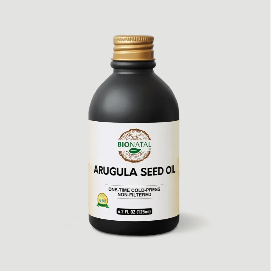 BioNatal Egyptian Desert Arugula Seed Oil 4.2 oz (GLASS) | Cold-Pressed ...