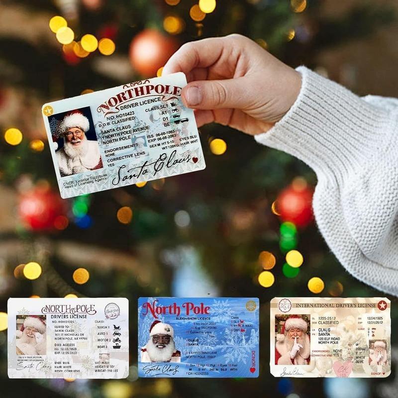 Santa Claus Lost Drivers License - Novelty Santa Sleigh Flying License ...