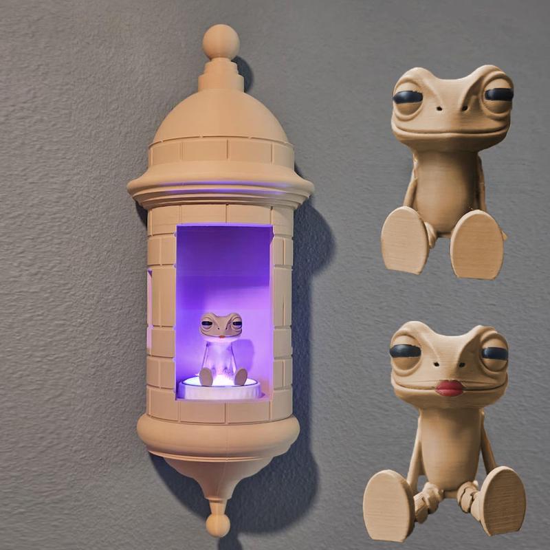 Puerto Rican Garita Wall Coqui Light, Kinico 3D Print Multi-color LED ...