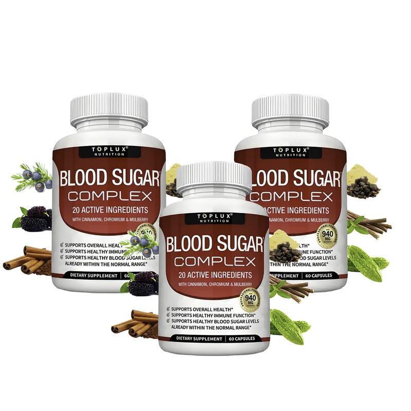 Optimum edible Blood Sugar Complex Supplement with Cinnamon Chromium ...
