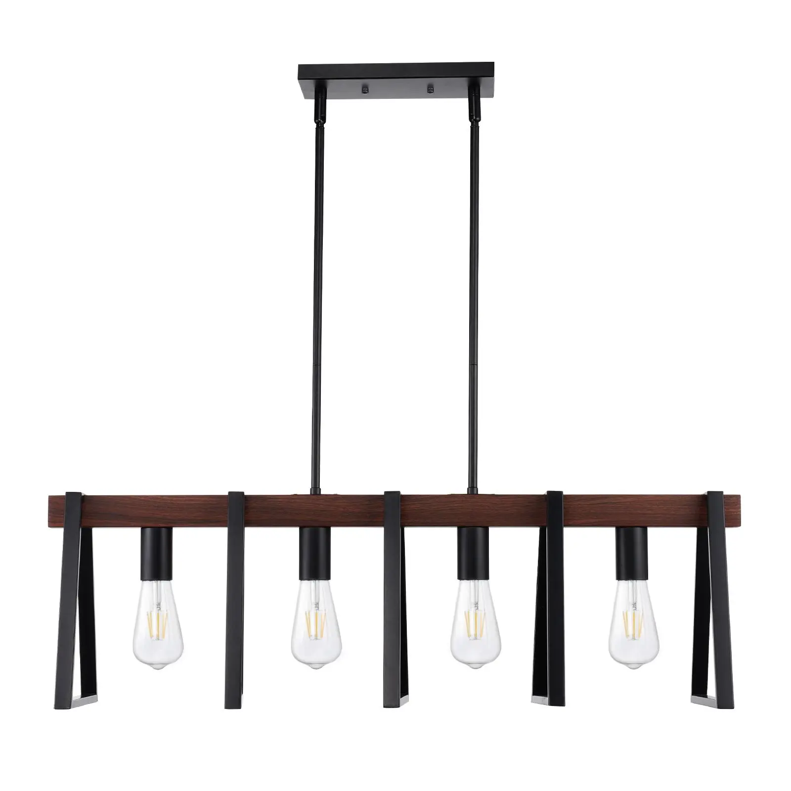 VEVOR 4-Light Kitchen Island Pendant Lights, 60W, Adjustable Dining ...