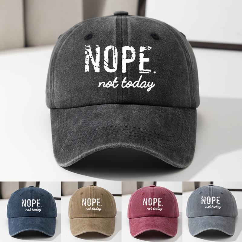 Women'S Vintage Washed "NOPE NOT TODAY" Baseball Cap - Adjustable ...