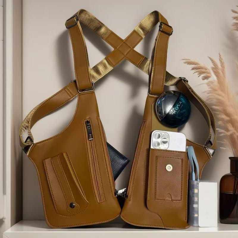 Adjustable Underarm Shoulder Bag for Men & Women - Premium Leather Anti ...