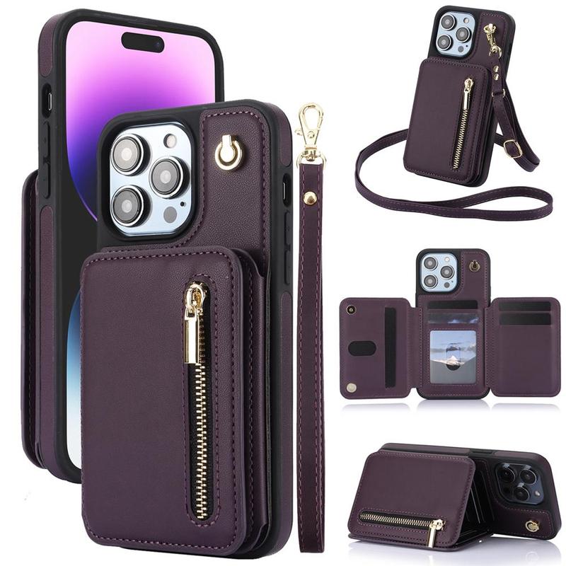 Zipper Wallet Design Phone Case, Anti-fall Fully Edged Mobil | Holiday ...