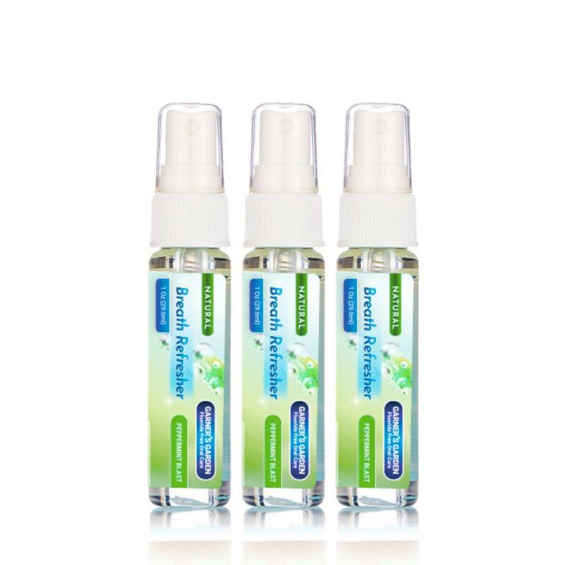 3-Pack Natural Breath Freshener Spray, 1 oz Oral Breath Spray for Fresh ...