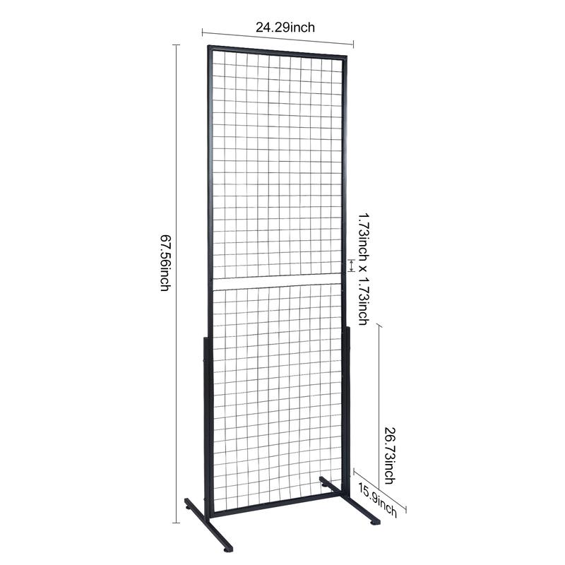 VEVOR 2' x 5.6' Grid Wall Panels Tower, , 2 Packs Wire Gridwall Display ...