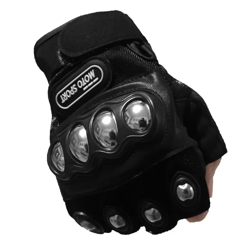 Men’s Tactical Half-Finger Gloves, Steel Shell Protection for ...