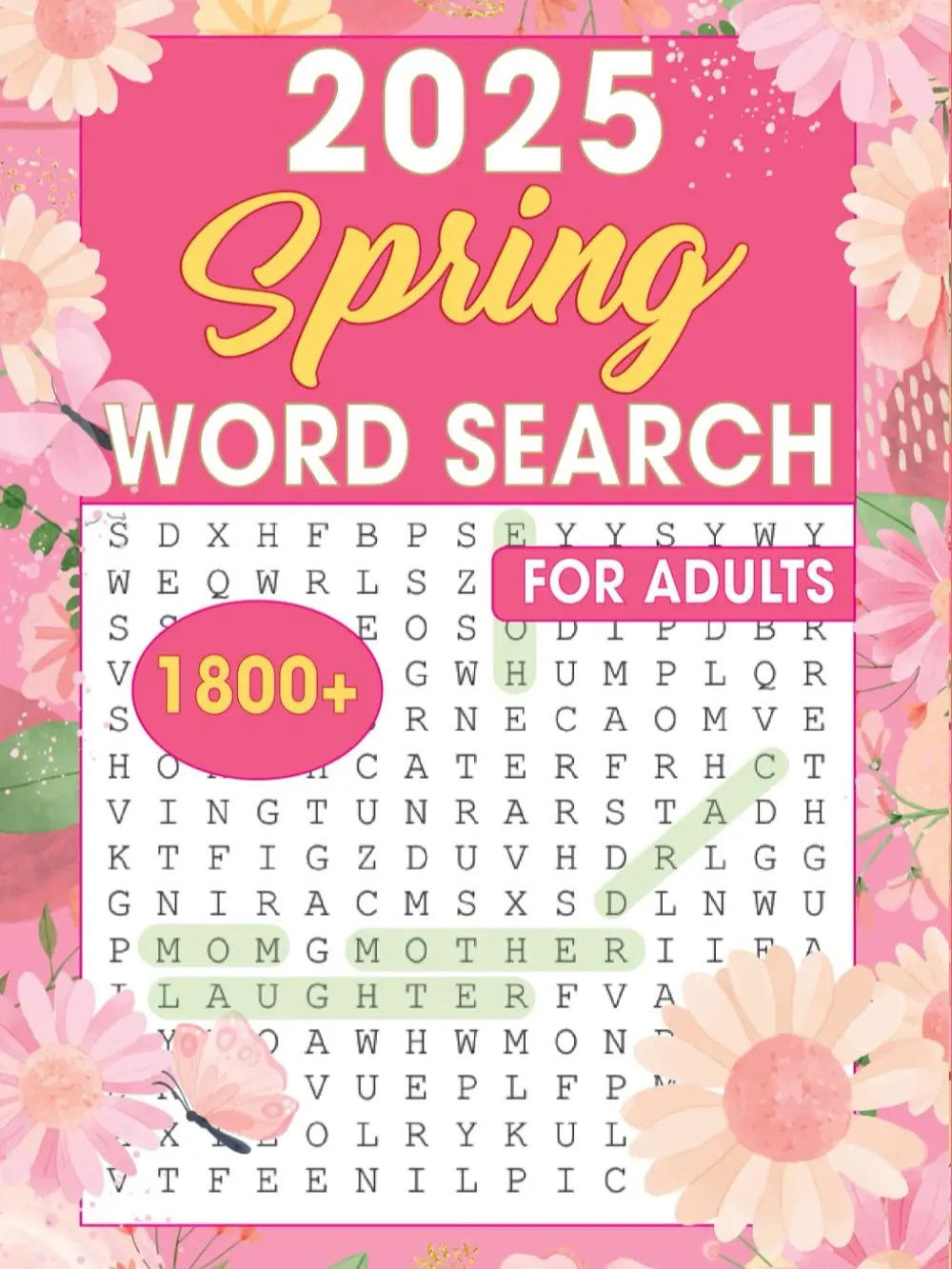 1800+ BIG Spring Word Search for Adults: Seasonal Themed Wordfind ...