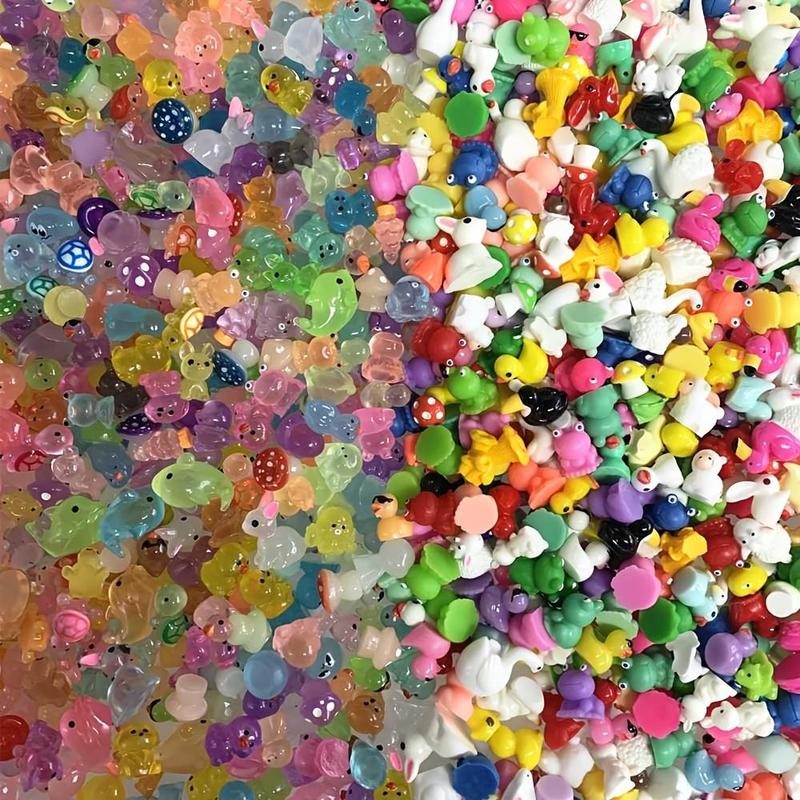 Mini Resin Animal & Mushroom Figurines Set, Miniature Landscape ...